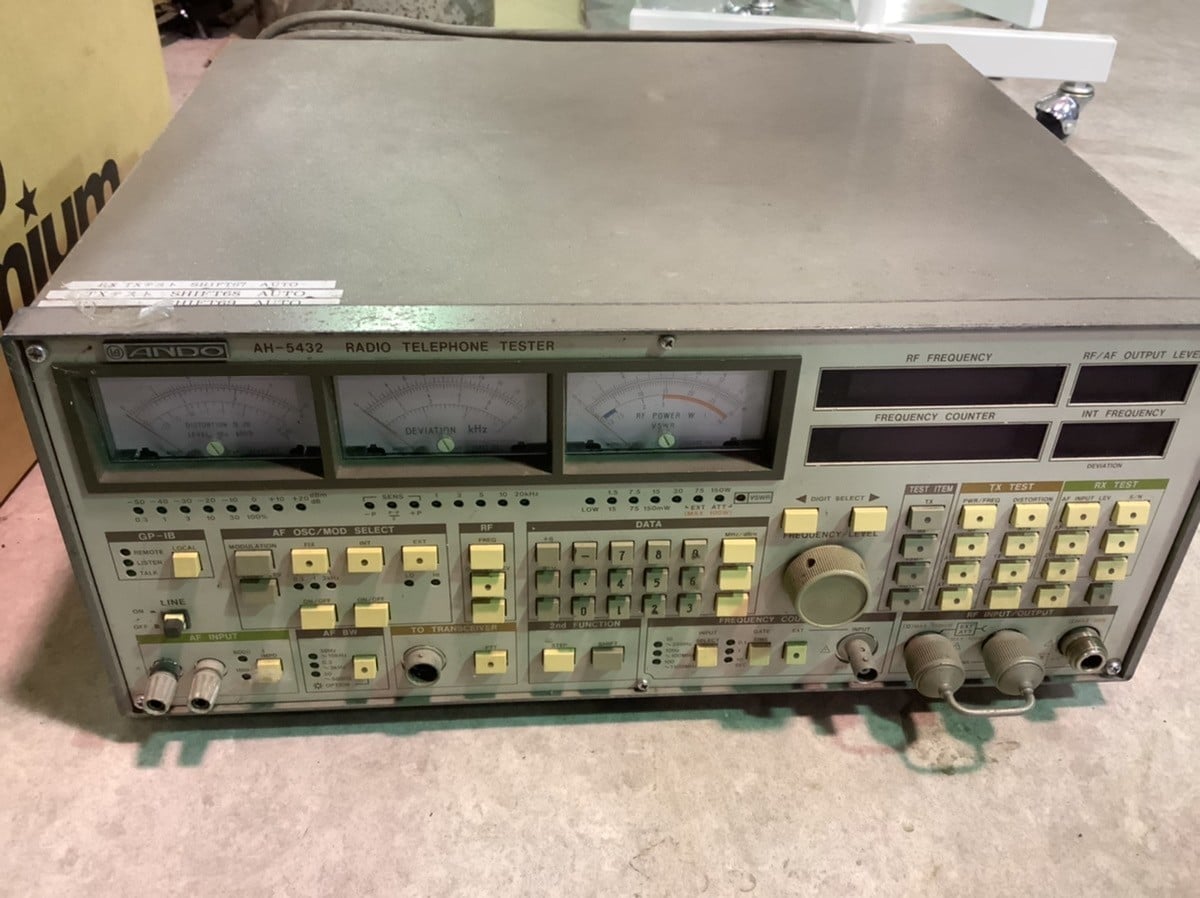 【全体的に状態が悪い】 ANDO RADIO TELEPHONE TESTER 無線機テスタ AH-5432 の落札情報詳細| ヤフオク落札 ...