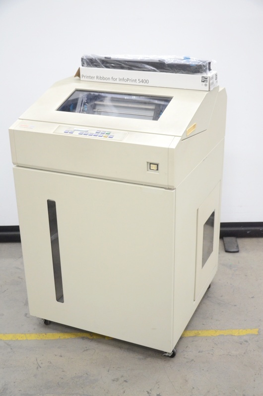 【やや傷や汚れあり】RICOH/IBM ラインプリンタ InfoPrint 5400 モデルF06 5400-F06 中古 【西濃運輸営業所 ...