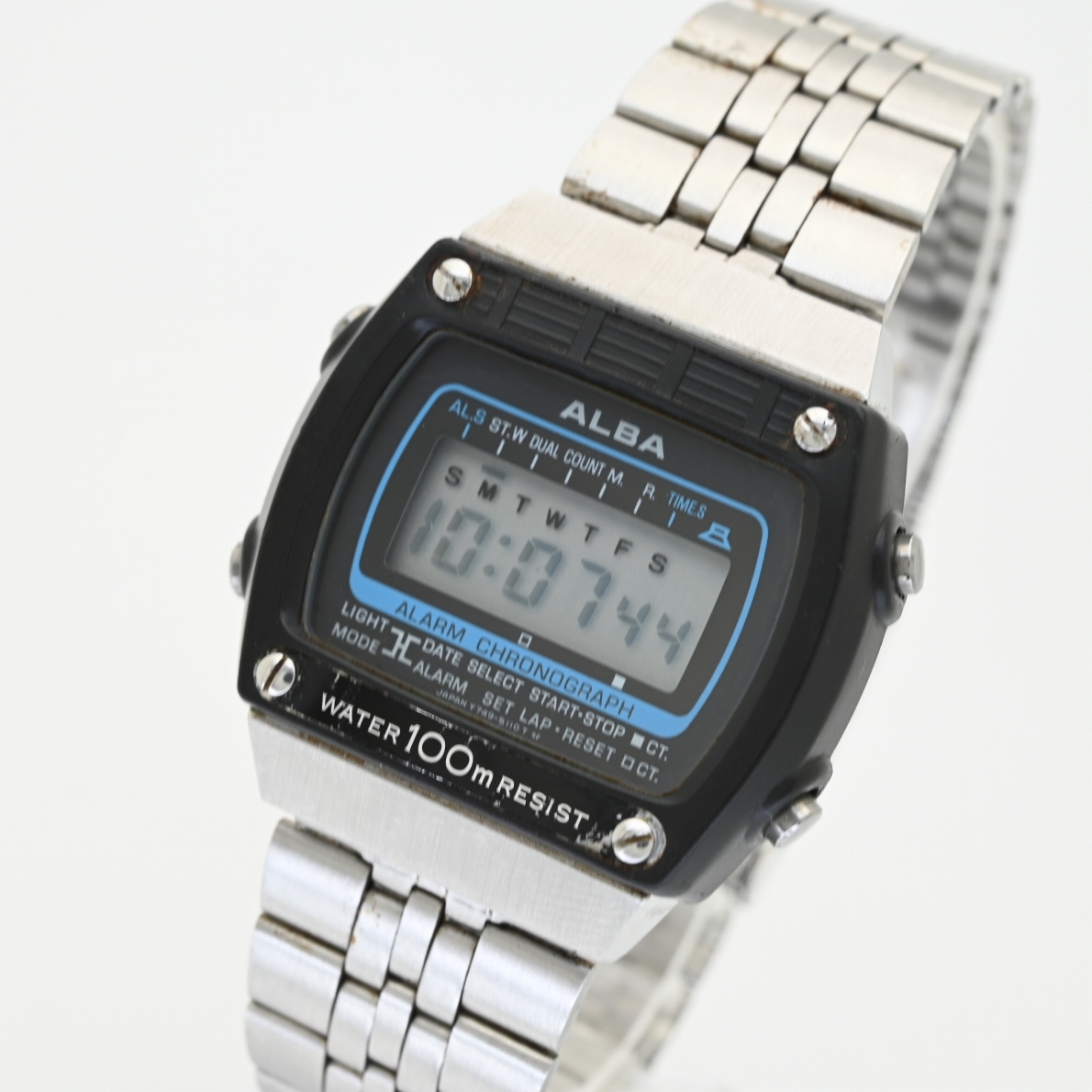 CASIO カシオ 50QS-17 腕時計 稼動品 デジタル レア シルバー 黒 ネイビー ステンレス ビンテージ 希少 ★ の落札情報詳細 ...