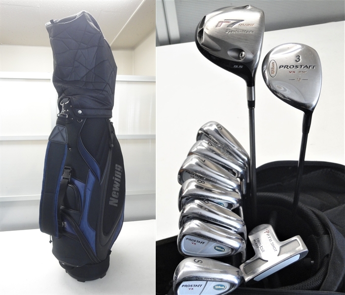 【傷や汚れあり】★即決★Wilson PROSTAFF VX★メンズ用ゴルフクラブセット10本組★S★Newingキャディバッグ付★TaylorMade r7 quad★ の落札情報詳細 ...
