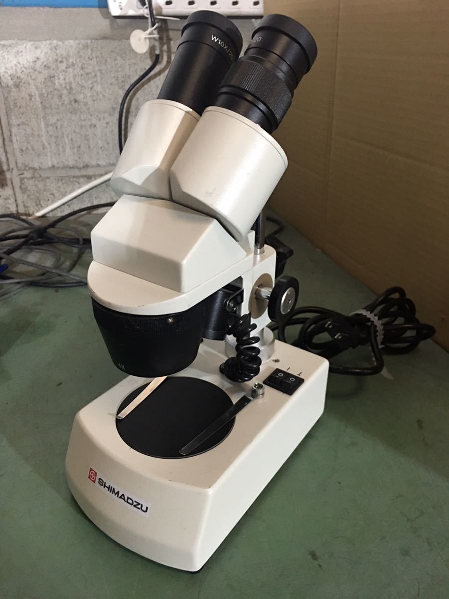 【やや傷や汚れあり】⑦ SHIMADZU 島津 実体顕微鏡 マイクロスコープ VCT-VBL1 Microscope 動作品の落札情報詳細 ...