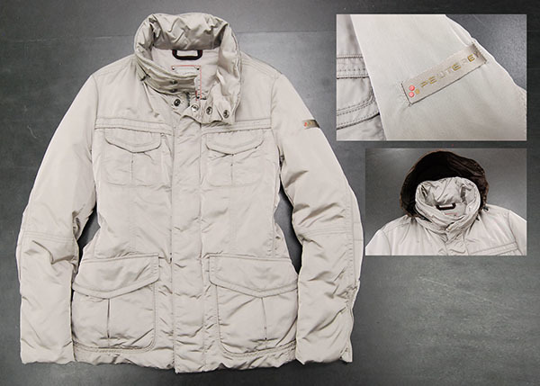 【目立った傷や汚れなし】名作！定価8.9万 美品 ピューテリー PEUTEREY「STRIPES 09/ストライプス」艶やかなリモンタナイロン ...