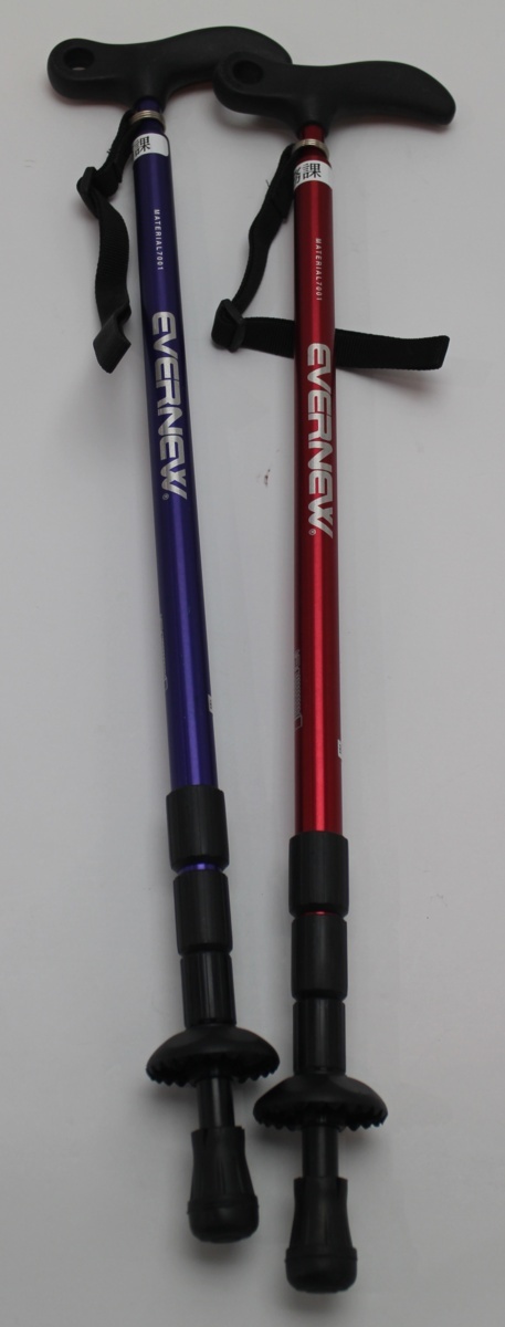 EVERNEW（エバニュー）トレッキングステッキ T型ステッキ MATERIAL7001 アウトドア 杖 登山 ハイキング 歩行補助 の落札情報詳細| ヤフオク落札価格情報 オークフリー