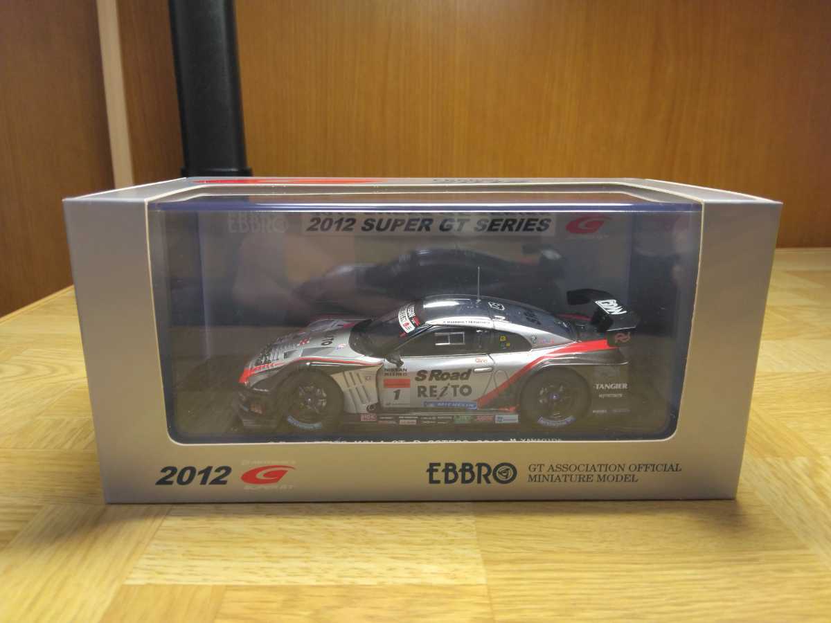 【傷や汚れあり】ミニカー 1/43 EBBRO SUPER GT500 2012 No.1 S Road REITO MOLA GT-R 44733 エブロ エスロード レイト モーラ ...
