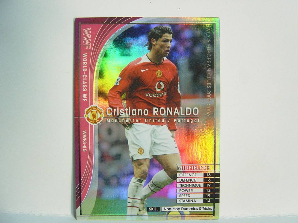 【未使用に近い】WCCF 2005-2006 WWF クリスティアーノ・ロナウド Cristiano Ronaldo Manchester Utd 05-06 WORLD-CLASS WF の ...