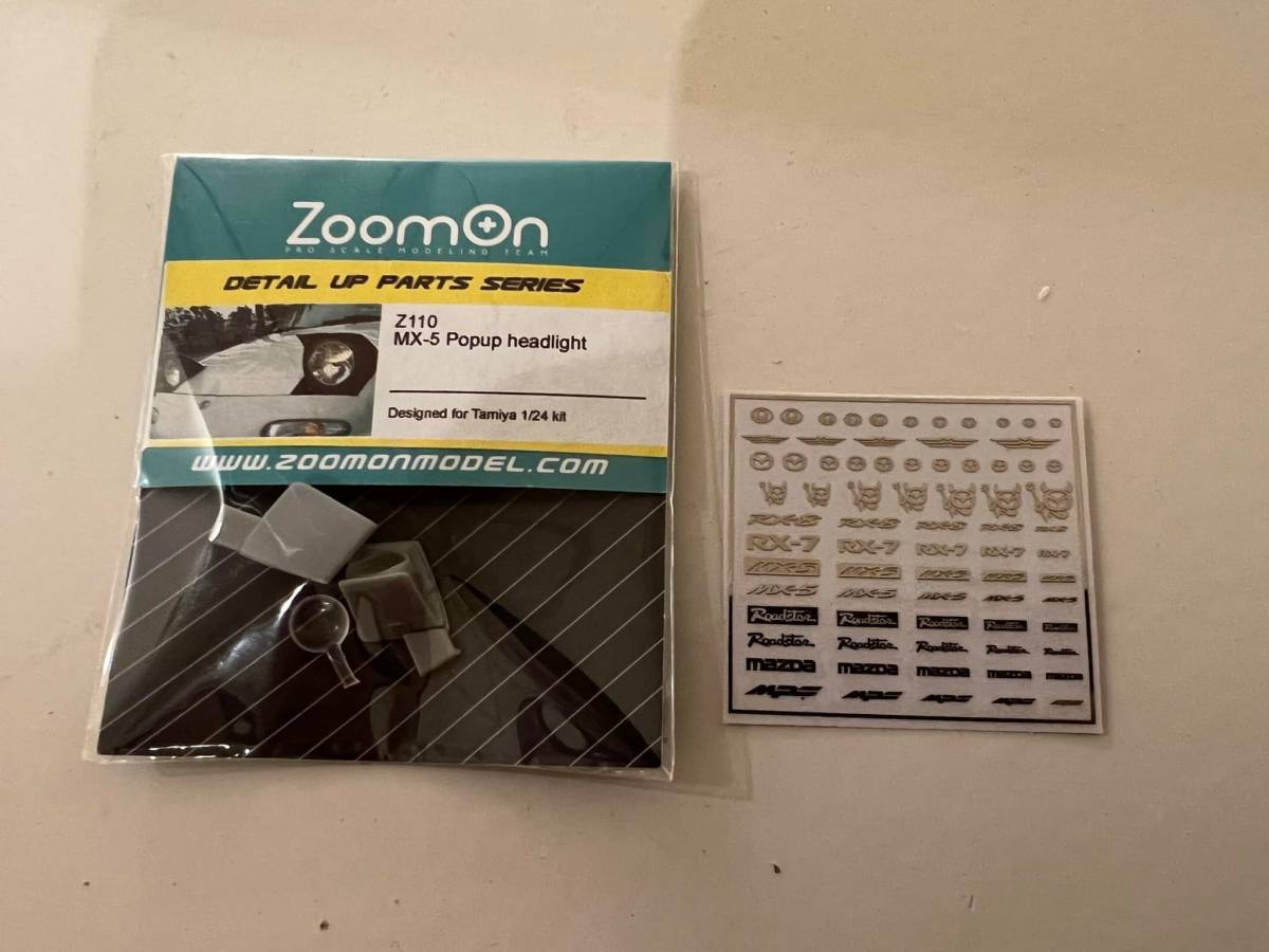 【未使用に近い】ZOOM ON MODEL 1/24 MAZDA MX-5 POP UP HEADLIGHT KITとメタルインレット 郵便 ...