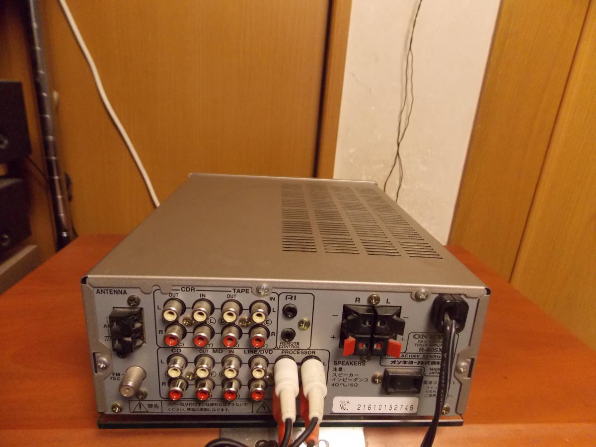 【目立った傷や汚れなし】【音出し確認・即決】ONKYO R-805X の落札情報詳細| ヤフオク落札価格情報 オークフリー