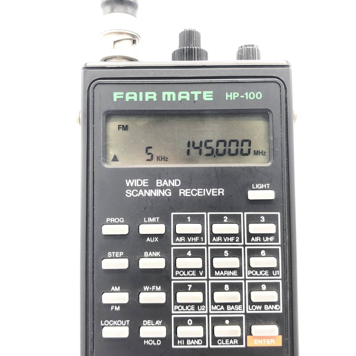 【傷や汚れあり】【即決】 FAIRMATE HP-100 フェアメイト スキャニング レシーバー 広帯域受信機 ジャンク 無線機 アマチュア ...