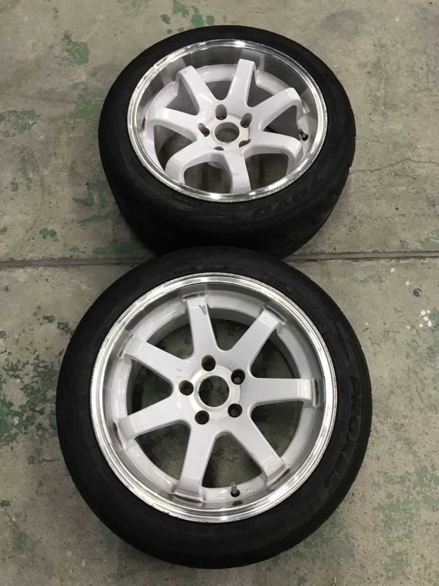 【傷や汚れあり】オリジン ORIGIN DNA-01 ホワイト 17インチ 9.5J ＋15 2本セット 114.3 5穴 ドリフト！絶版！廃盤！ の落札情報詳細| ヤフオク落札価格情報 オークフリー