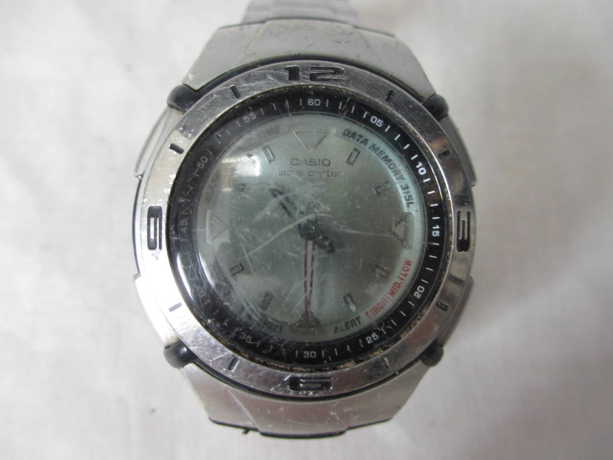 【傷や汚れあり】（305）CASIO カシオ Wave Ceptor 腕時計 WVX-100J ジャンクの落札情報詳細 - Yahoo ...
