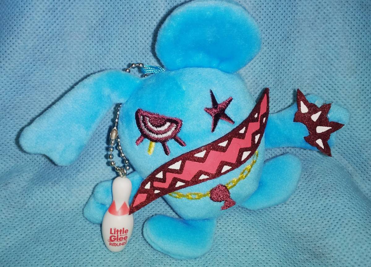 【未使用】ぬいぐるみ：リトグリ ラウンドワン限定 Little Gree Monster リトルグリーモンスター 水色 非売品 全高約12 ...