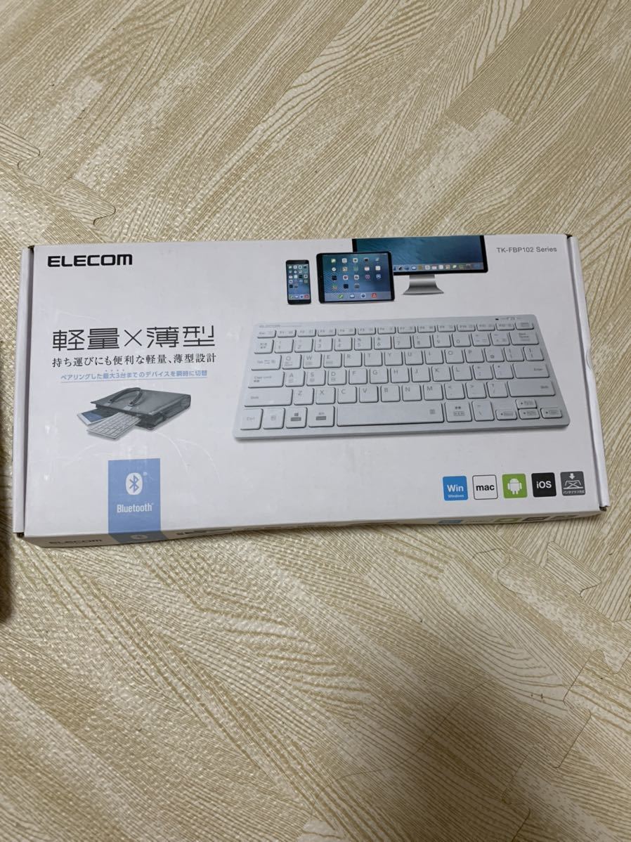 【未使用に近い】Bluetooth ELECOM ワイヤレスキーボード TK-FPB102の落札情報詳細 - Yahoo!オークション落札価格検索 オークフリー