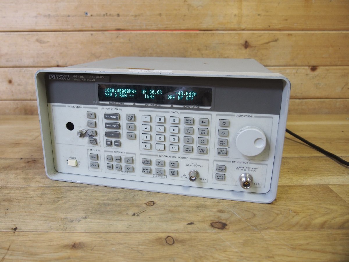 【傷や汚れあり】☆【1F0802-11】 HP 8648B シグナルジェネレータ ジャンクの落札情報詳細 - ヤフオク落札価格検索 オークフリー