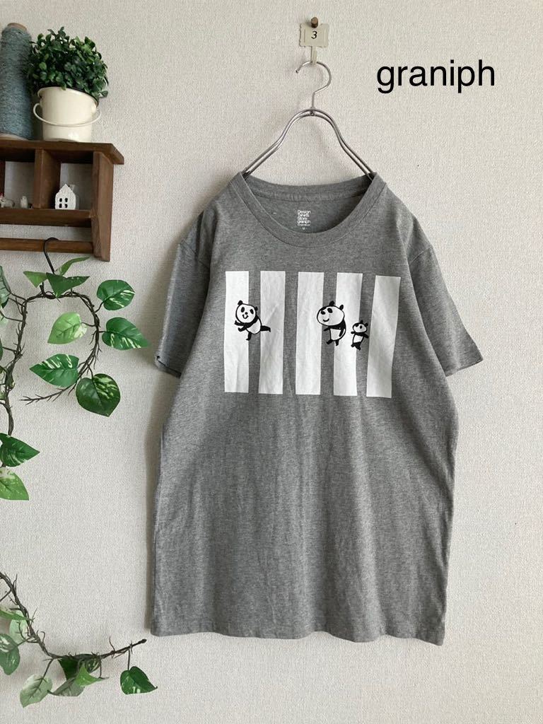 【目立った傷や汚れなし】23】グラニフ graniph＊パンダプリントTシャツ M ユニセックスの落札情報詳細 - ヤフオク落札価格検索 オークフリー