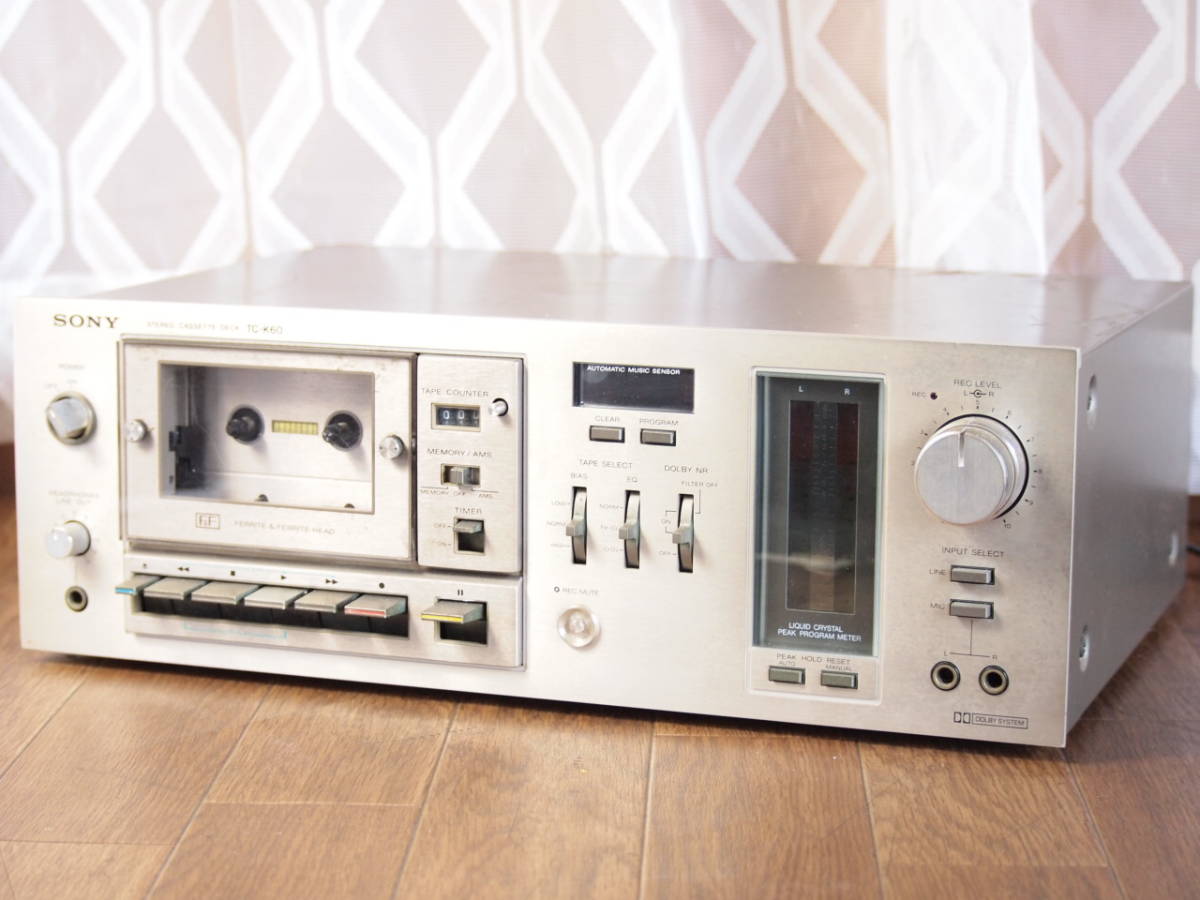 【目立った傷や汚れなし】L8 SONY ソニー STEREO CASSETTEDECK レトロ機 希少 レア コレクション TC-60 マニア ...