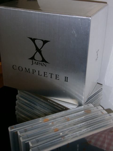 【やや傷や汚れあり】X JAPAN COMPLETEⅡ7CD＋5DVD＋2BONUS hide TOSHI PATA YOSHIKI heath TAIJI X JAPAN エックスジャパンの ...