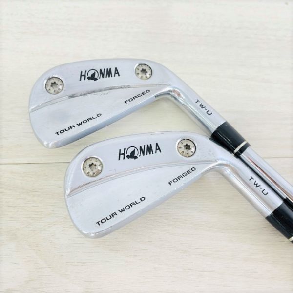 【やや傷や汚れあり】HONMA ホンマ TOUR WORLD FORGED TW-U アイアン型 ユーティリティ 4-5 2本セット シャフト N.S.PRO MODUS3 TOUR105 ...