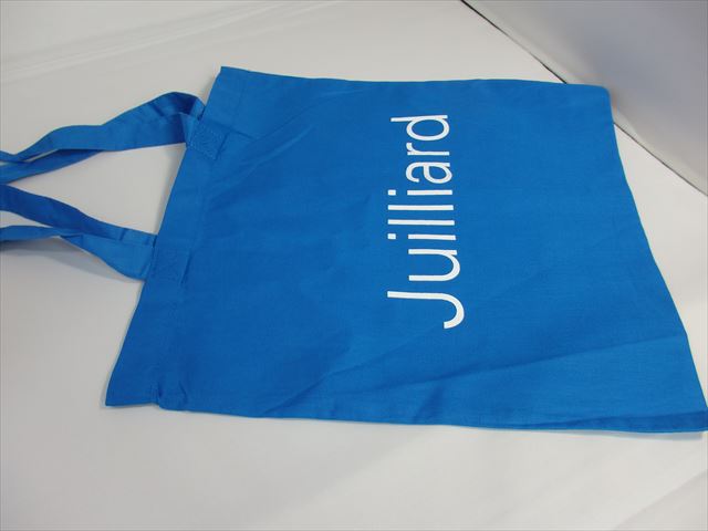【未使用】★新品未使用★ジュリアード音楽院(Juilliard School)(ニューヨーク) トートバッグ (ブルー)(エコバッグ）N35の ...