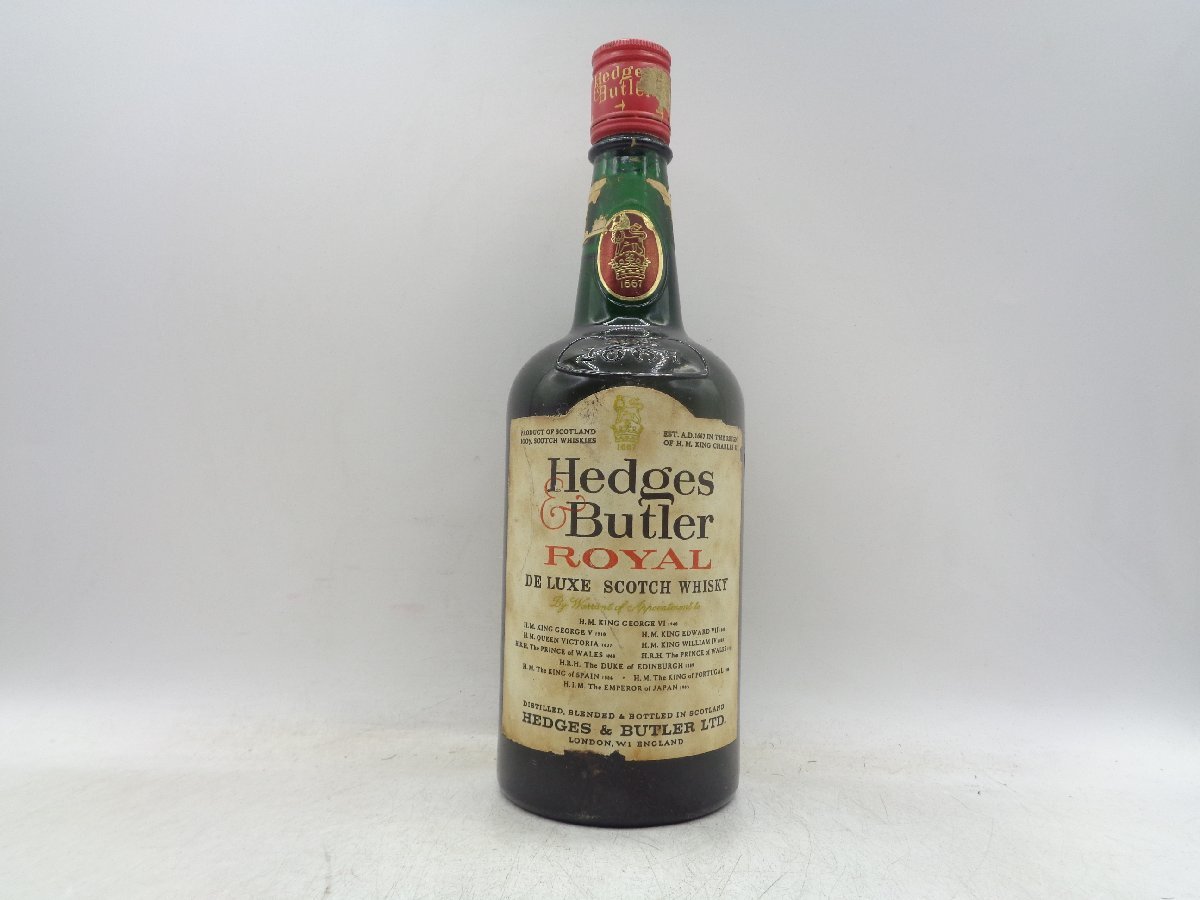 【目立った傷や汚れなし】【同梱OK商品】HEDGES BUTLER ROYAL ヘッジス バトラー ロイヤル スコッチ ウイスキー 未開封 ...