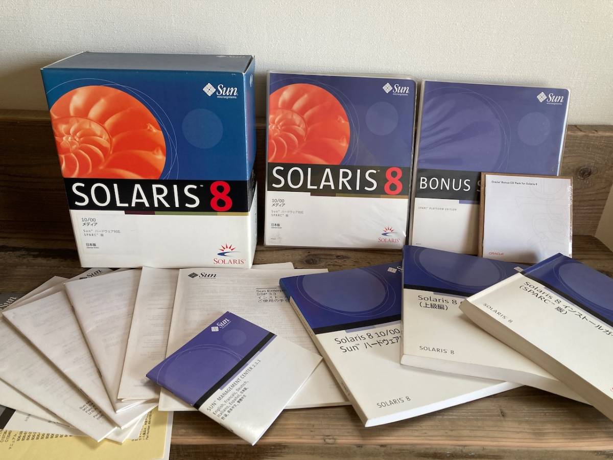 【やや傷や汚れあり】サン マイクロシステムズ_Sun Microsystems_solaris 8_SPARC版_オペレーティングシステム ...