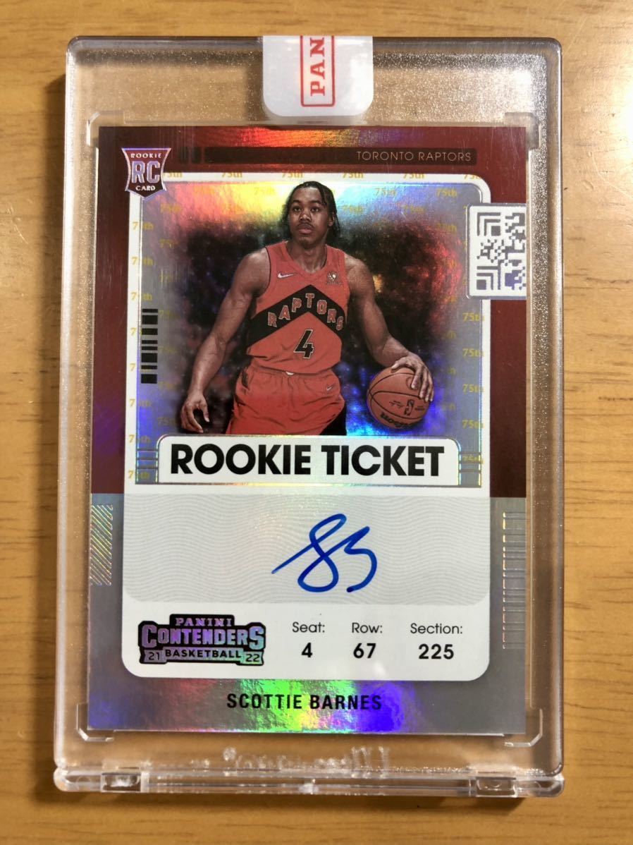 【未使用】2021-22 Panini Contenders #104 Scottie Barnes Rookie Ticket NBA ...