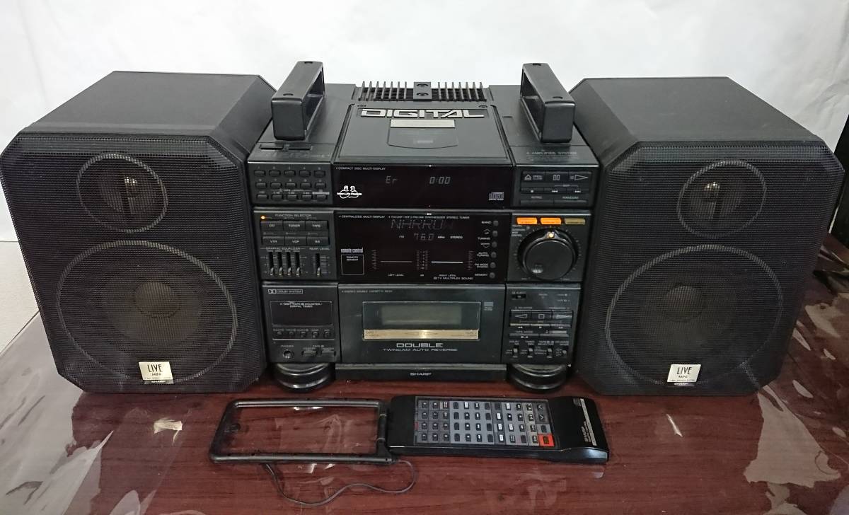 【傷や汚れあり】SHARP シャープ CD-X20-BK コンパクトディスクステレオの落札情報詳細 - Yahoo!オークション落札価格検索 オークフリー