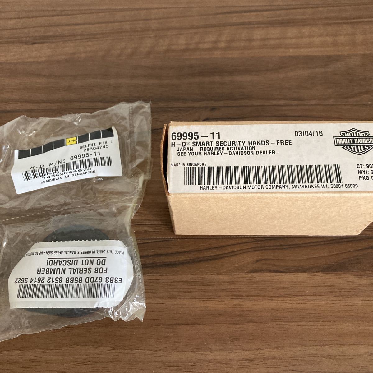 【未使用】10 新品 未開封 ハーレーダビッドソン 純正 スマートセキュリティシステム 交換用キーフォブ ソフテイル ダイナ XL 純正品番 ...