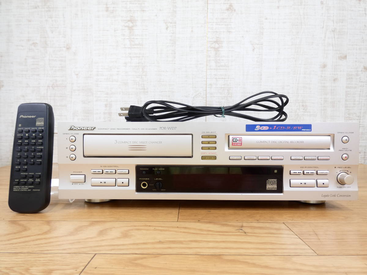 【傷や汚れあり】Pioneer パイオニア 3CDチェンジャー＋CDレコーダー PDR-WD7 音響機器 オーディオ ※ジャンク/録音OK ...