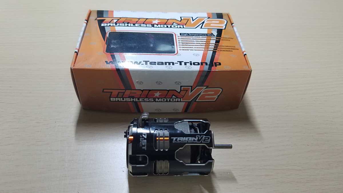 【目立った傷や汚れなし】TRION とりおん トリオン V2 17.5T JMRCA 12.1mmチタンローター ブラシレスモーター BD9 BD10 BD11 TT-02 TA08 ...