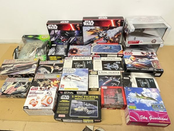 【傷や汚れあり】A823-K22-4835 STAR WARS スターウォーズ プラモデル 22点まとめ X-WING/A-WING/B ...