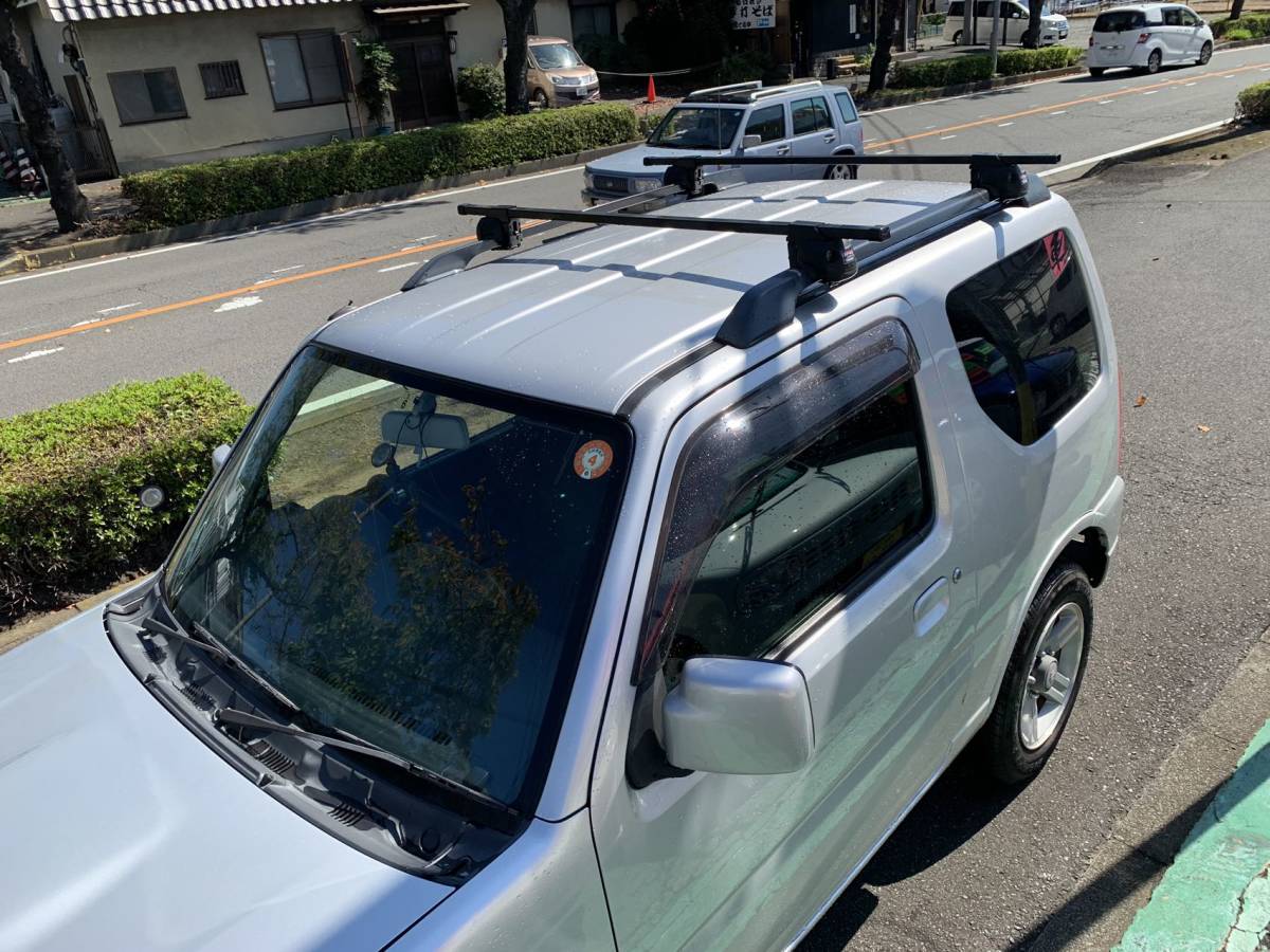 【目立った傷や汚れなし】※格安売り切り！ジムニー JB23W TERZO テレッゾ TYPUS ベースキャリア ルーフラック用 スキーキャリア ルーフキャリア カギ付き 130センチ の落札 ...