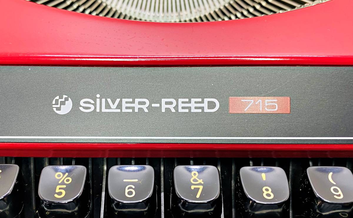 【目立った傷や汚れなし】 Silver Seiko シルバー精工 silver reed 715 英文タイプライター アンティーク ...