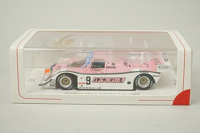 【やや傷や汚れあり】Spark スパーク 1/43 Porsche ポルシェ 962 C 1000km 富士 1989 #9 SJ082の落札 ...