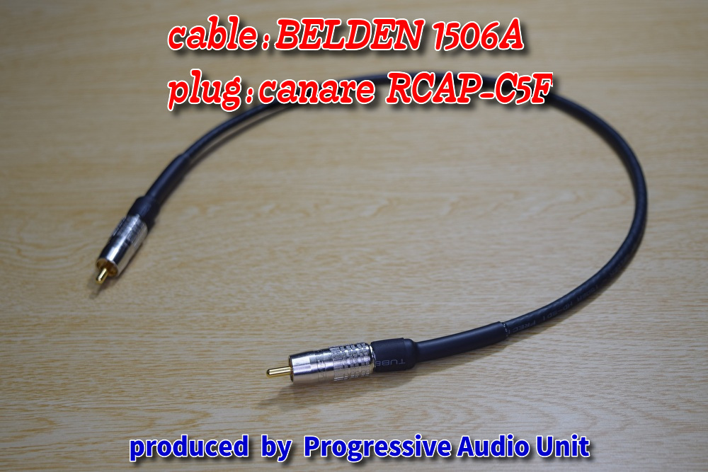 【未使用】 Coaxial Cable：BELDEN 1506A＋RCA Gp_plug（CC5F）/0.95m×1本の落札情報詳細 ...