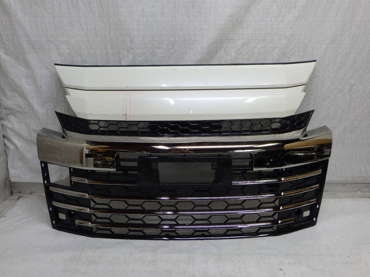 【傷や汚れあり】ANH20W/GGH20W ヴェルファイア G's 純正フロントグリル フロントバンパーグリル ラジエターグリル 53101 ...