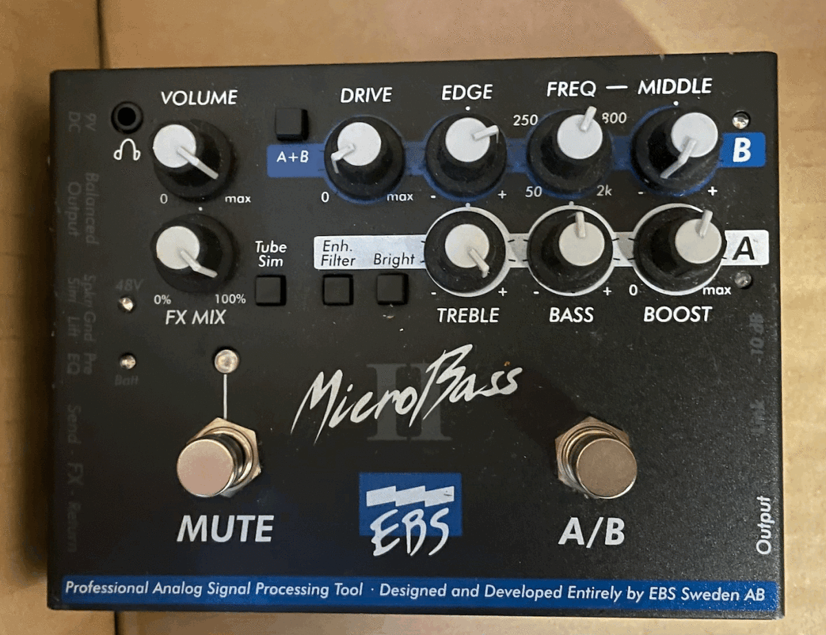 【目立った傷や汚れなし】EBS MICRO BASS Ⅱベース用プリアンプ マイクロベース microbassの落札情報詳細 - Yahoo!オークション落札価格検索 オークフリー