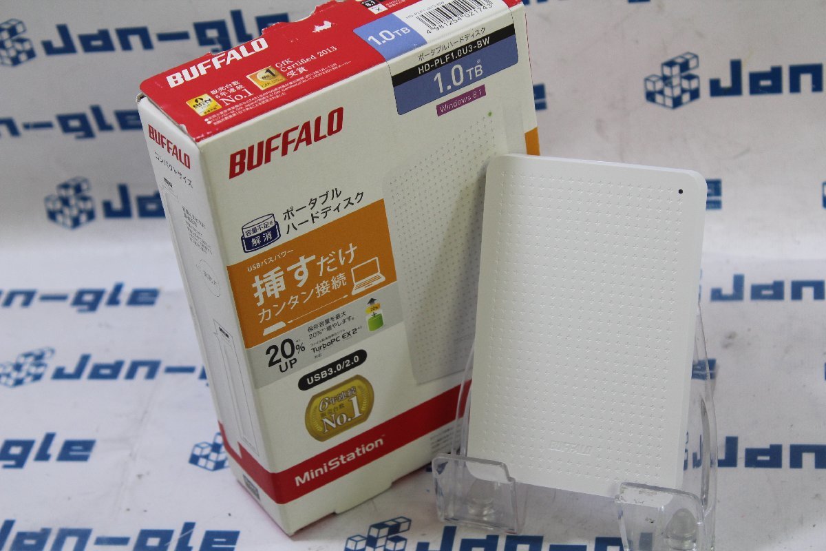 【目立った傷や汚れなし】関西美品 BUFFALO MiniStation 1TB ポータブルハードディスク HD-PLF1.0U3 格安1円 ...