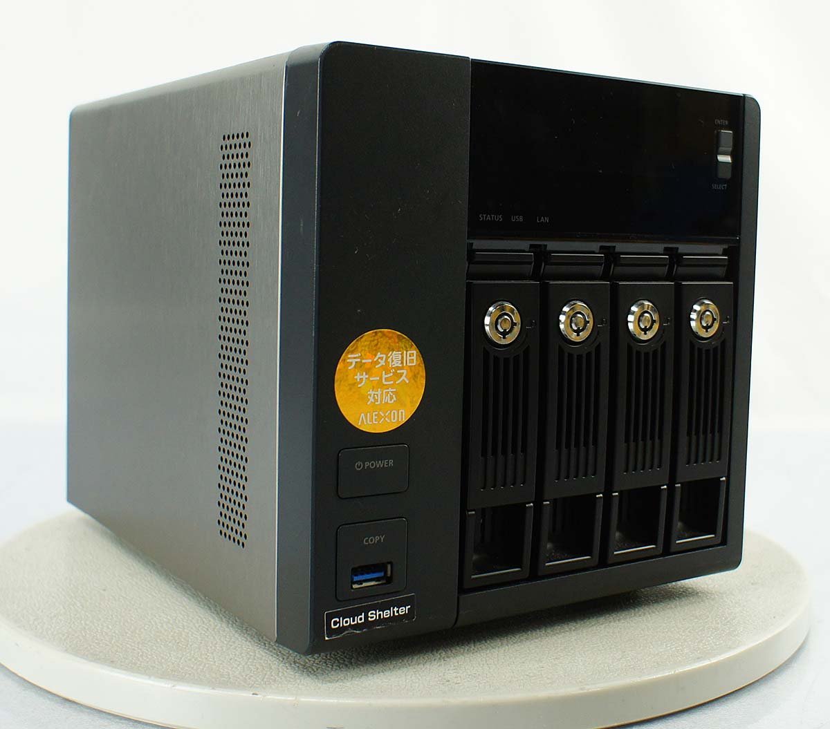 【やや傷や汚れあり】通電確認 HDD 1TB×4 ALEXON Cloud Shelter 420 NAS-453-G ネットワーク ...