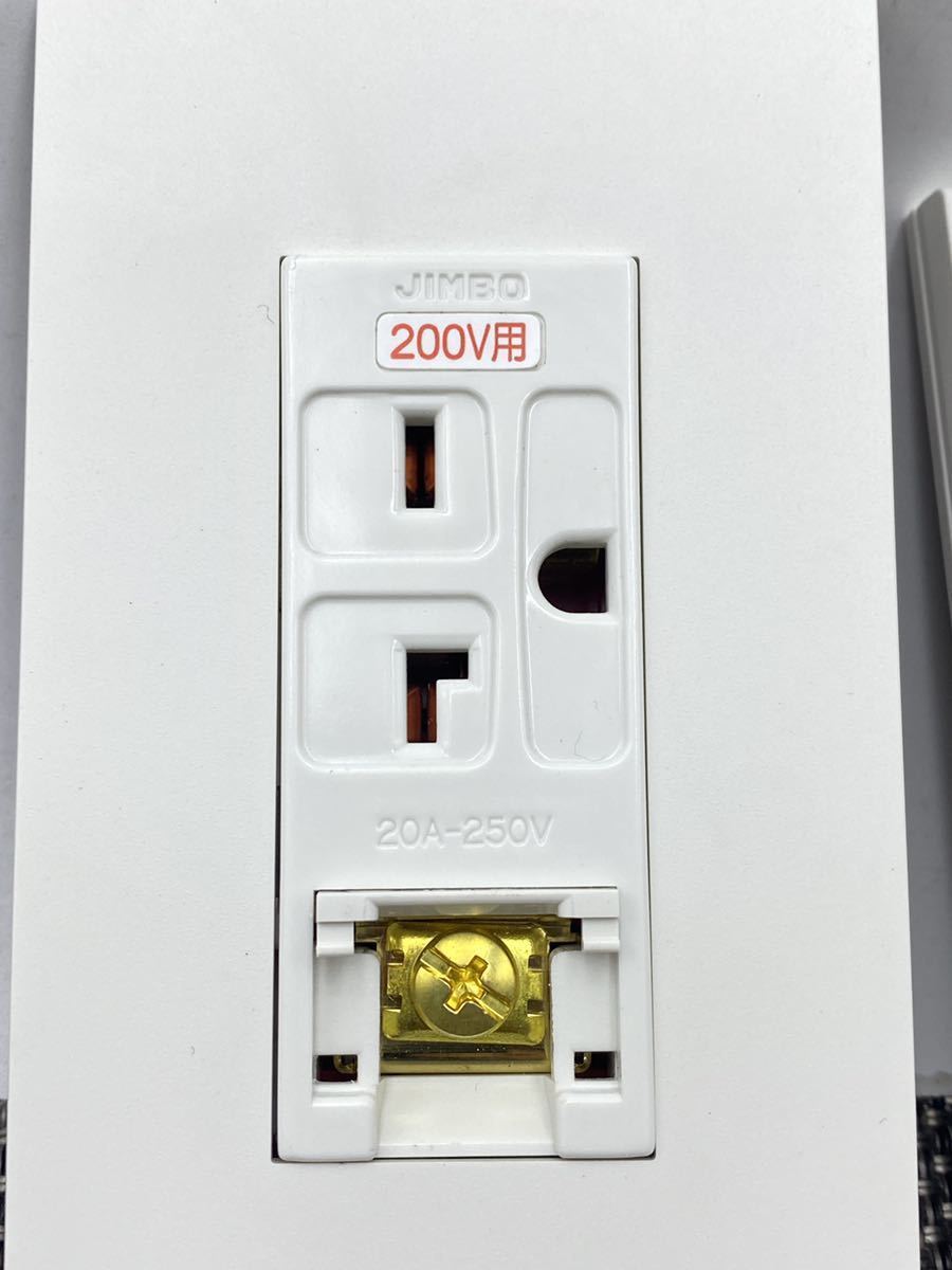 【目立った傷や汚れなし】(no.8221)JIMBO コンセント3個セット JEC-BN-55G JEC-BN-55 WUJ2 W7〜11.5 ...