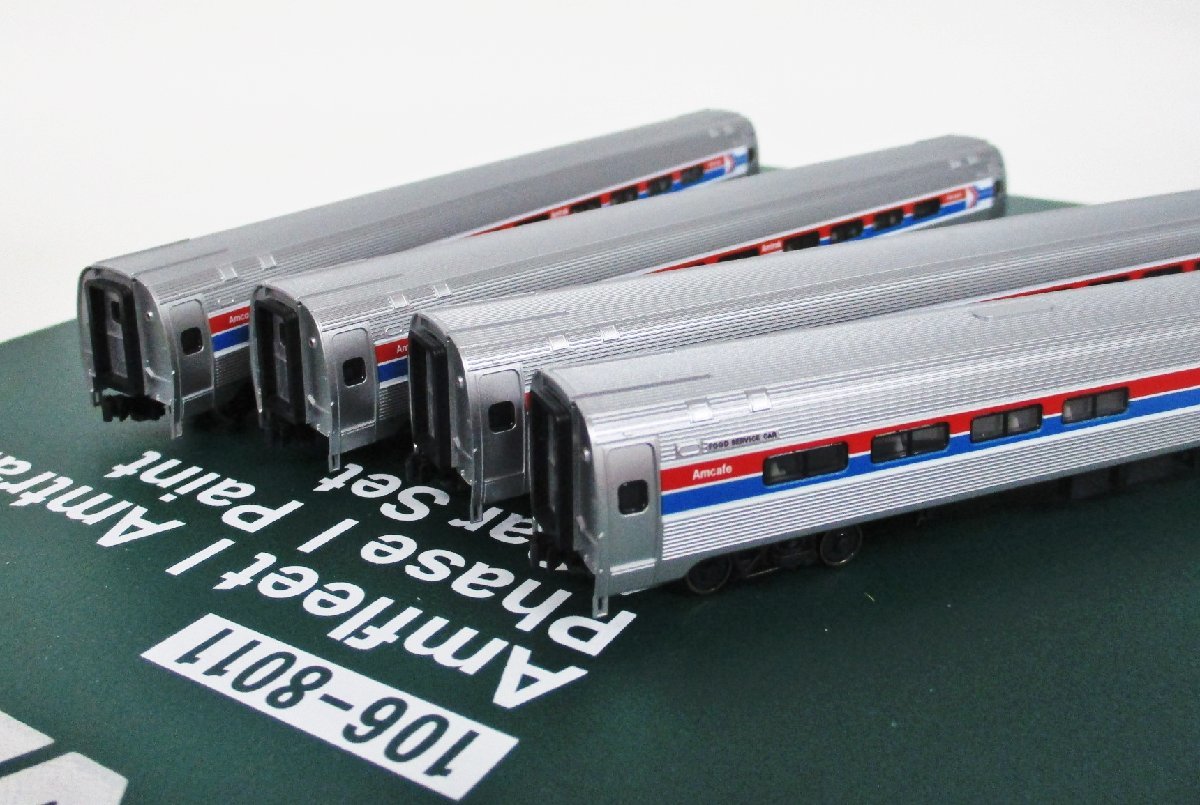 【やや傷や汚れあり】KATO 106-8011 Amtrak Amfleet 4両セット Phase I【A】den102204の落札情報詳細 ...