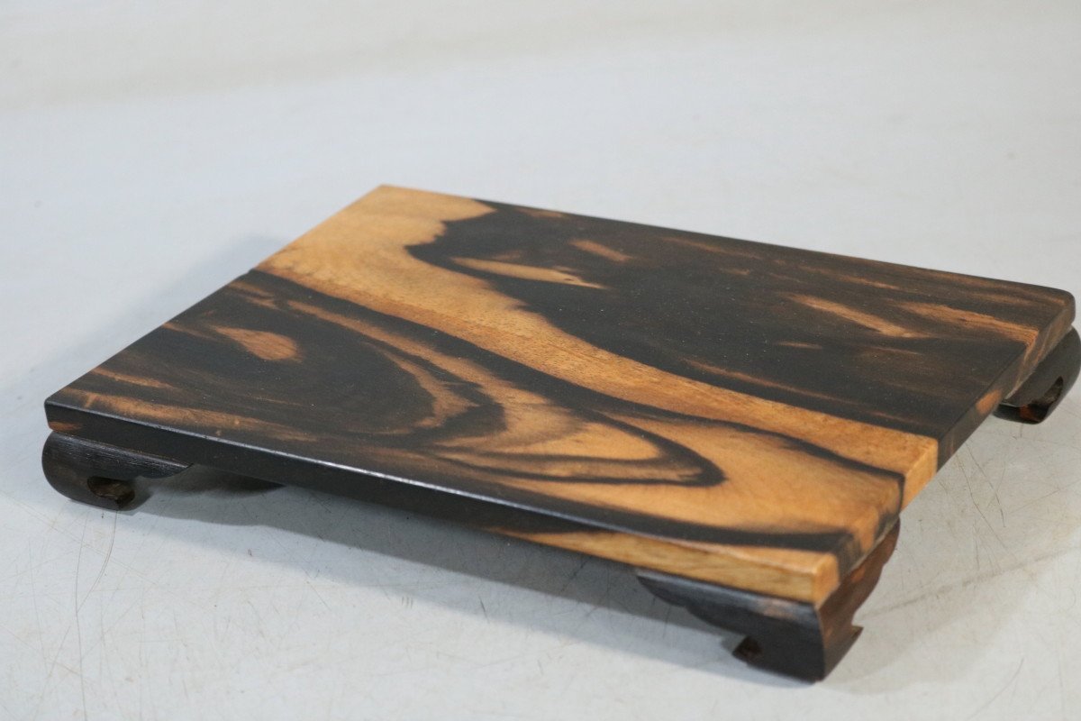 【傷や汚れあり】E066 総黒柿花台/置き台/無垢板/古道具/古雑貨/インテリア/48420の落札情報詳細 - ヤフオク落札価格情報 オークフリー