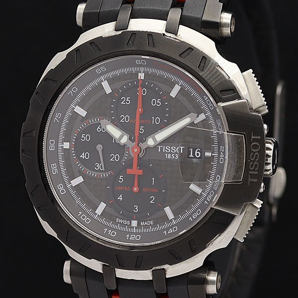 【目立った傷や汚れなし】1円 良品 箱/保付 2016MotoGP 3333本限定 ティソ AT/自動巻 T092.427.27.201.00 ...