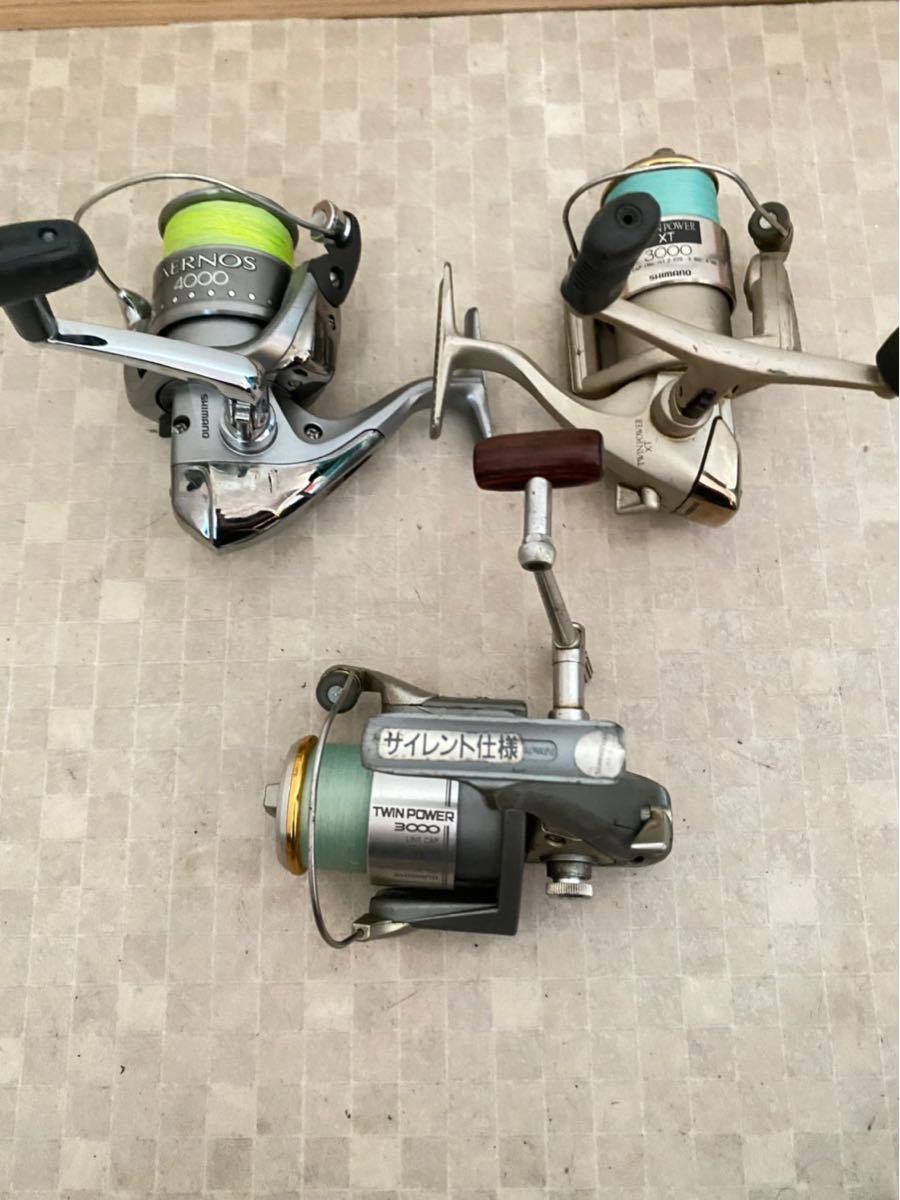 【やや傷や汚れあり】スピニングリール SHIMANO TWINPOWER XT3000 AERNOS4000 3台まとめて売るの落札情報詳細 ...