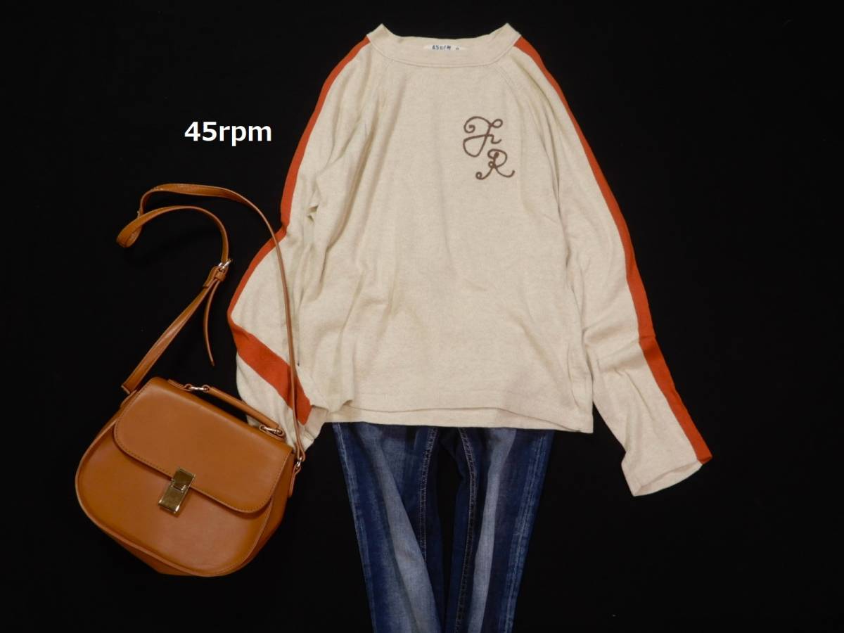 【目立った傷や汚れなし】45rpm 45R Vネックのカットソー グリーン 3 の落札情報詳細| ヤフオク落札価格情報 オークフリー