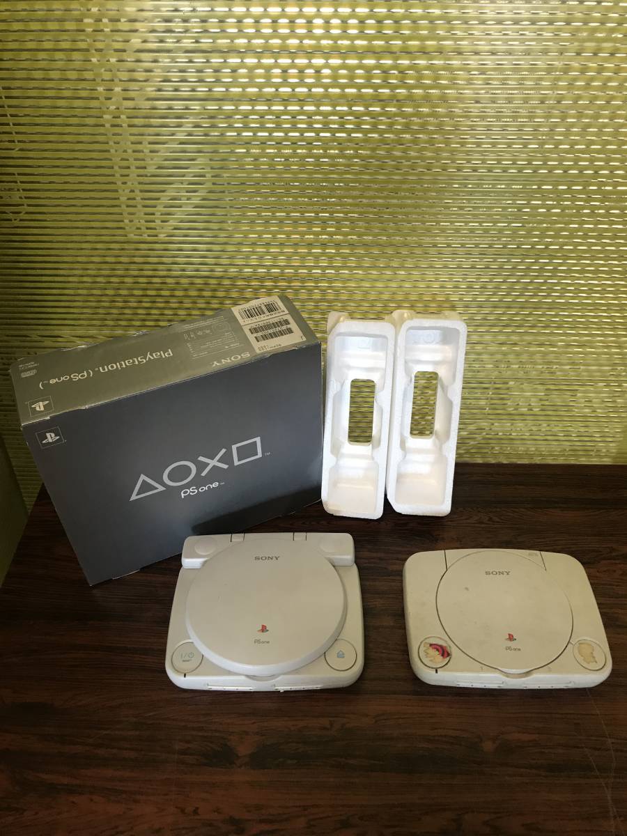 【やや傷や汚れあり】Official Sony PlayStation1 PS1 Slim PSone 2consoles With LCD ...