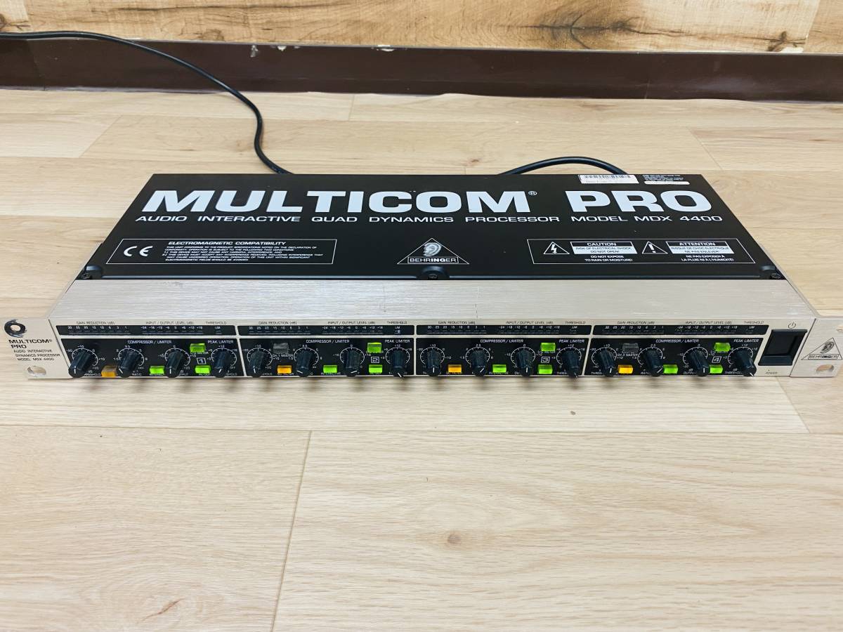 【目立った傷や汚れなし】02 [通電確認済] BEHRINGER MULTICOM PRO MDX4400 コンプレッサー/リミッター の落札情報詳細| ヤフオク落札価格情報 オークフリー