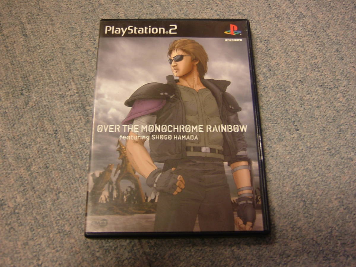 【やや傷や汚れあり】PS2 OVER THE MONOCHROME RAINBOW featuring SHOGO HAMADA / 動作確認 ...