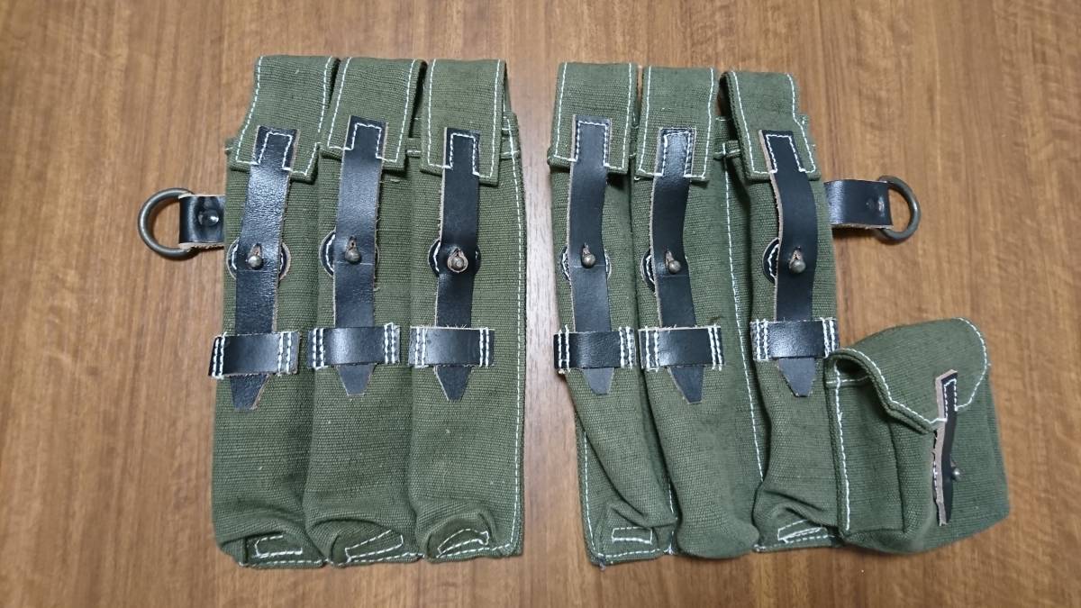 【未使用】WW2ドイツ軍 MP40短機関銃用 マガジンポーチ OD 緑 （SMG MP38 MP41 MP18の落札情報詳細 - ヤフオク落札 ...