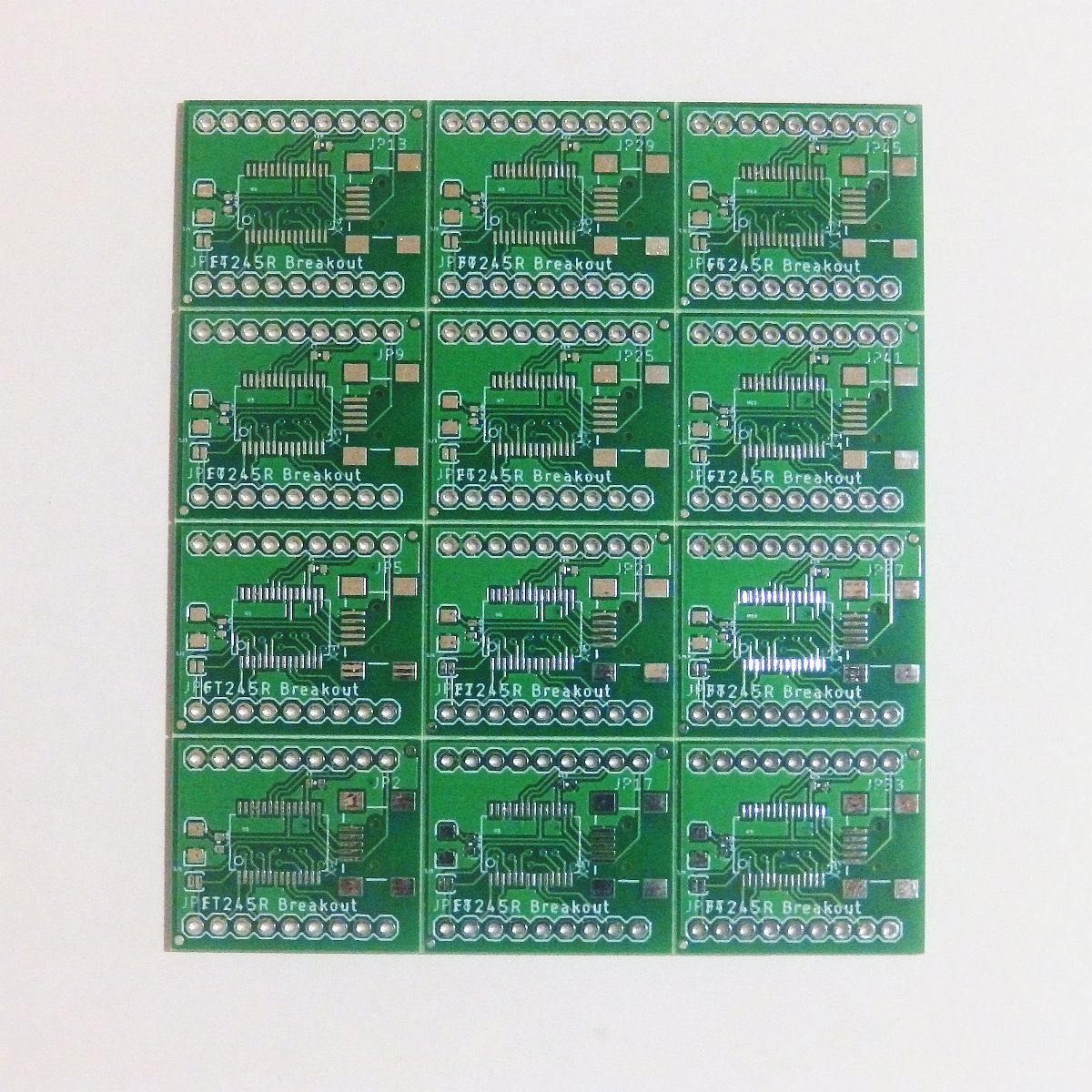 【未使用】SparkFun USB to FIFO Breakout - FT245RL 緑色 シルク難あり 12個セット USBパラレル変換 ...