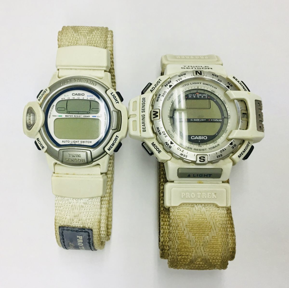 【傷や汚れあり】O672-I39-565 CASIO カシオ PRO TREK プロトレック Ley PRL-20 PRT-40 メンズ ...